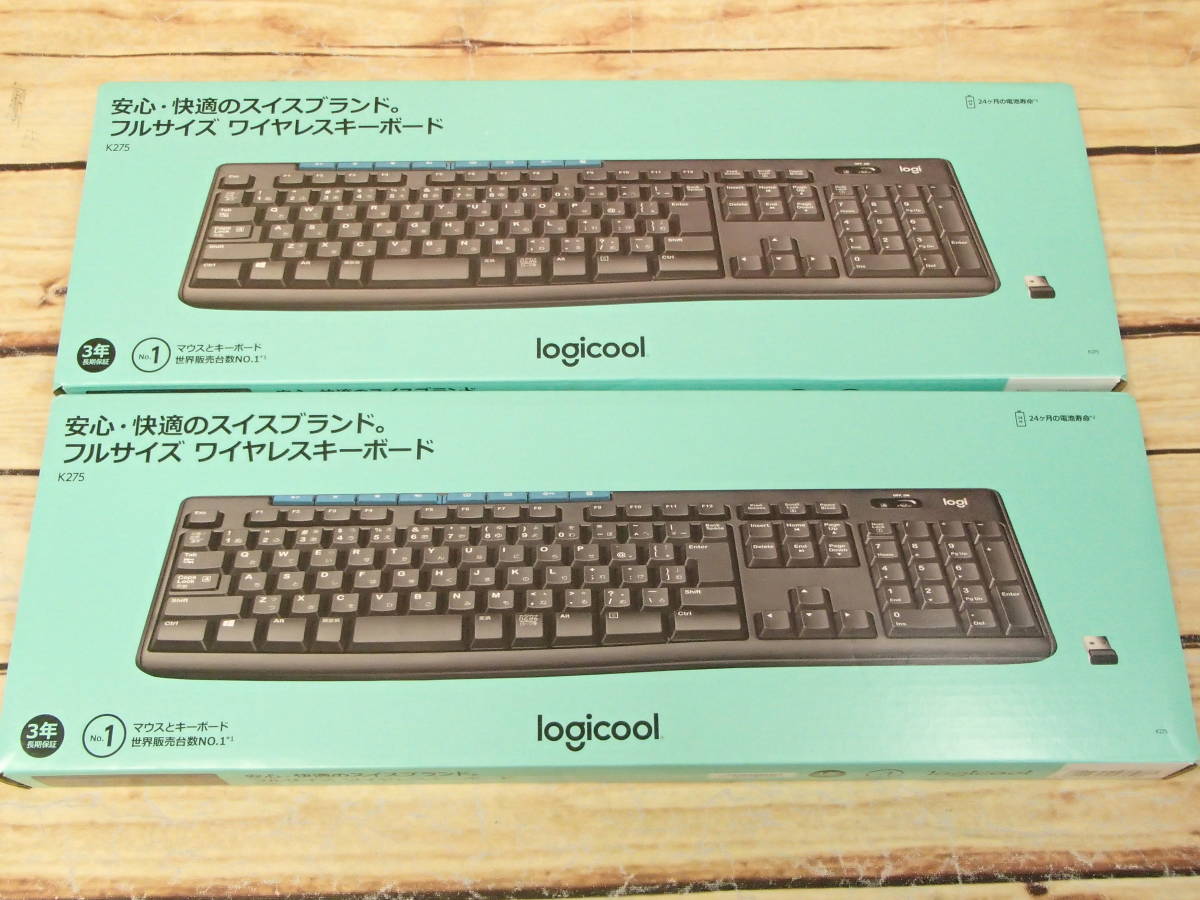 Logicool ロジクール ワイヤレスキーボード K275 UNIFYING対応 2個セット(ワイヤレスキーボード)｜売買されたオークション ...