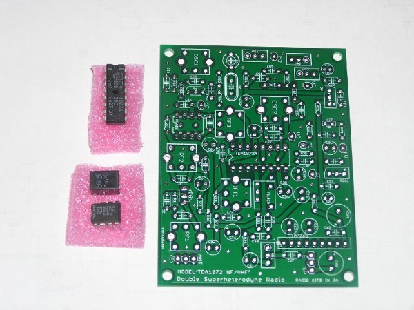 ダブルスーパー基板 HF air band向 基板＋NE612+TDA1072+フィルタ のセット品 50MHz AM受信機 Sメータ対応 ...
