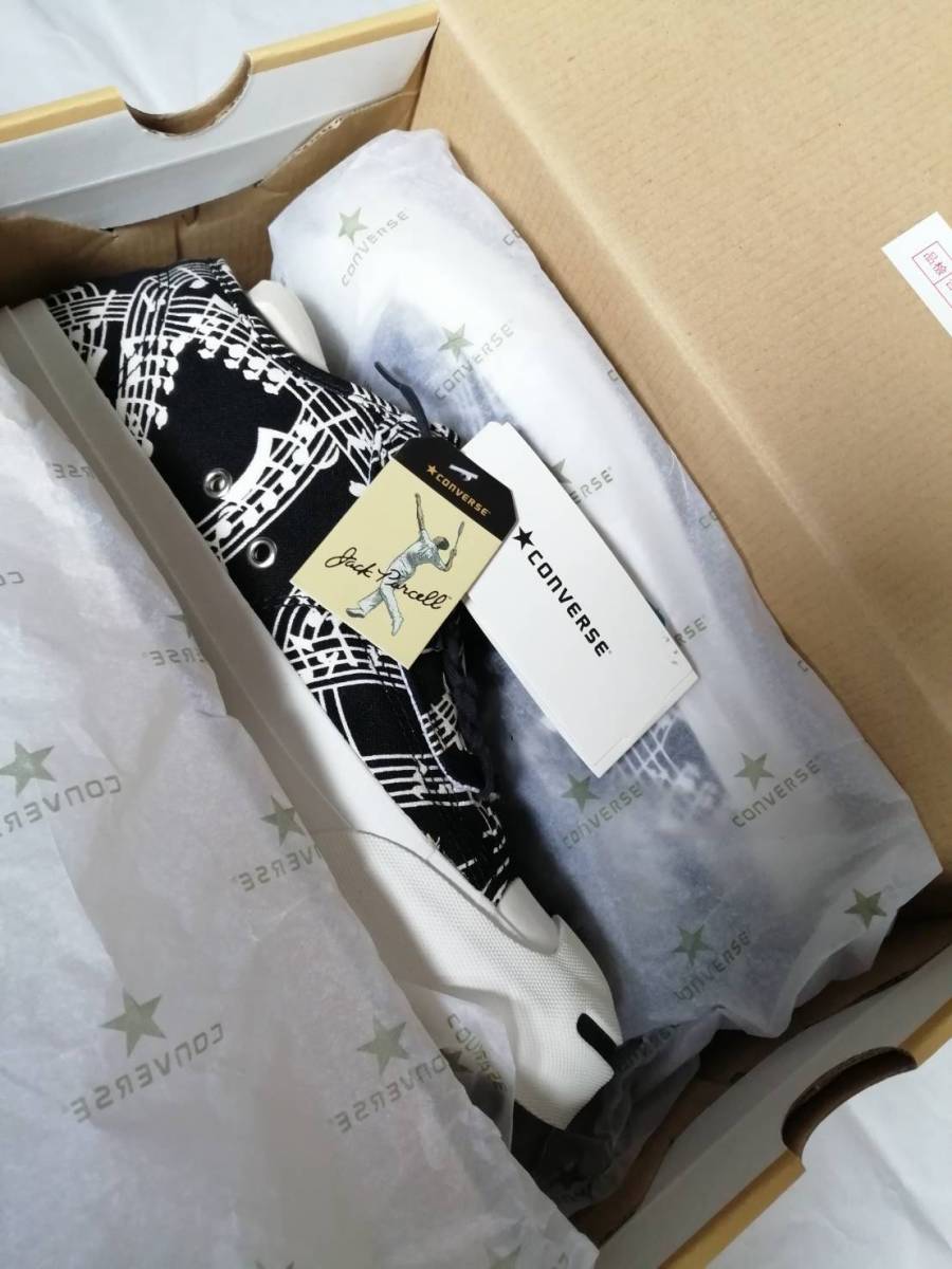 NUMBER NINE × converse コラボ コンバース100周年記念 音符柄 JACK PURCELL 27.0 伊勢丹 限定クリア ...