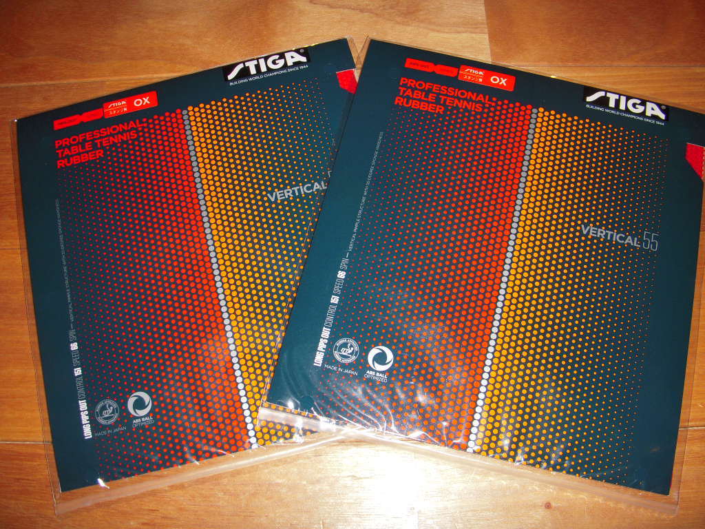 2枚セット STIGA VERTICAL55 赤OX スティガ バーティカル55(ラバー)｜売買されたオークション情報、yahooの商品情報をアーカイブ公開 - オークファン（aucfan.com）