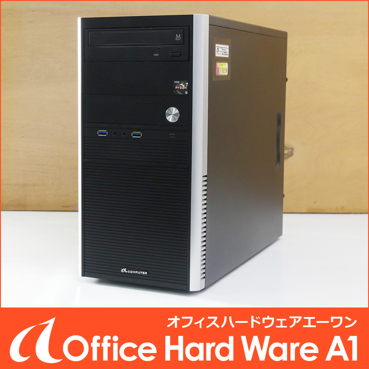 eX.computer 高性能パソコン AeroStream RM7A-C92/T AMD Ryzen 5 1600/メモリ16GB ...