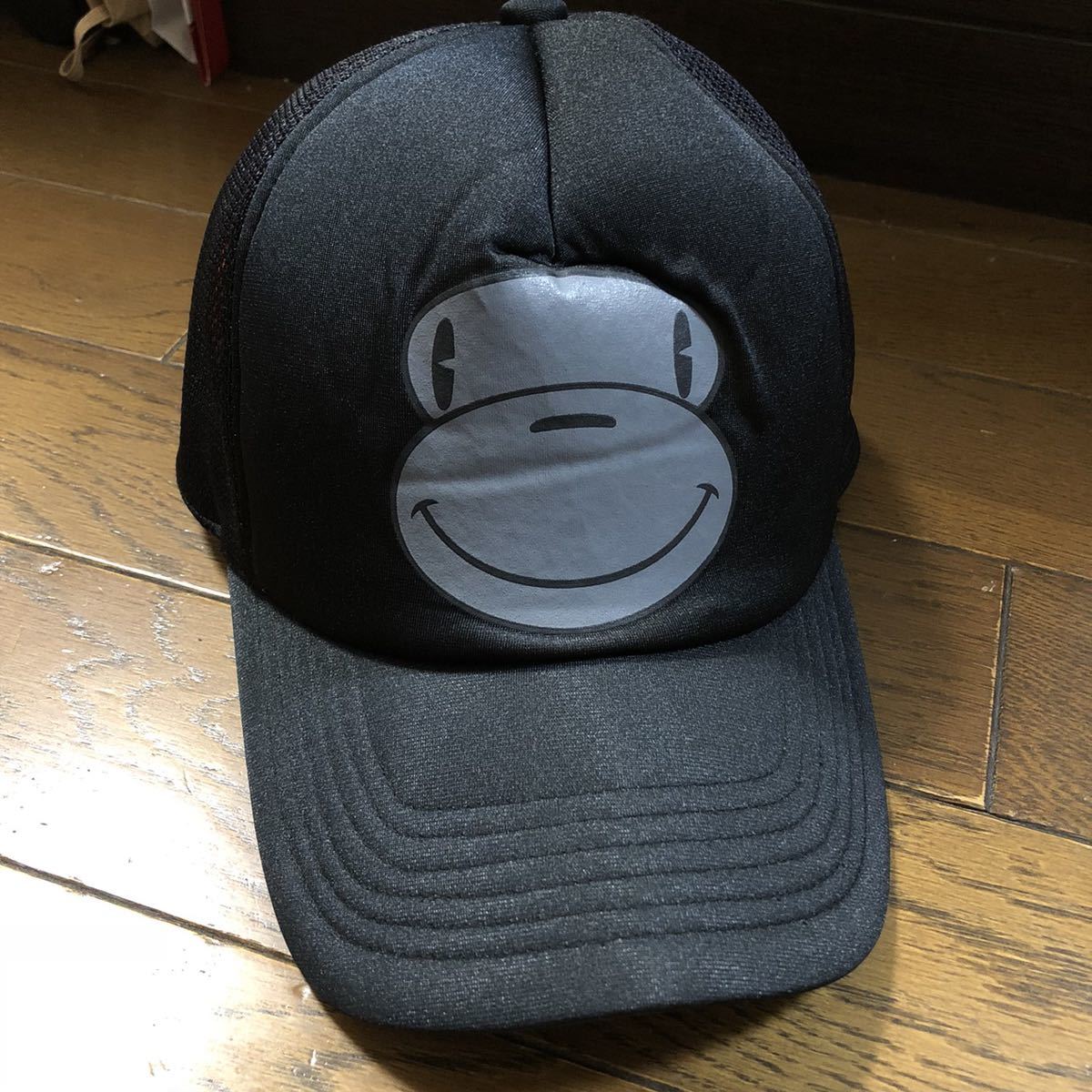 激レア 美 BAPE メッシュ キャップ BABY MILO ブラック MESH CAP BAPESTA APE スワロ COCA COLA ...
