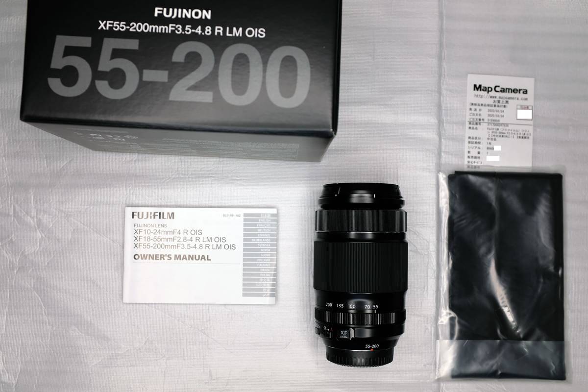 Fujifilm 富士フィルム / XF55-200mmF3.5-4.8 R LM OIS 販売店保障残有り(一眼カメラ用（オートフォーカス ...