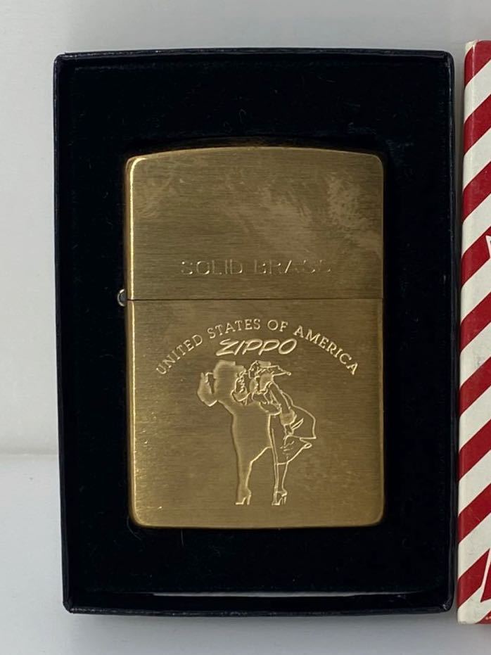 ZIPPO SOLID BRASS ソリド ブラス windy ウィンディー 1995年製 ヴィテージ 未着火(Zippo)｜売買されたオークション情報、yahooの商品情報をアーカイブ公開 ...