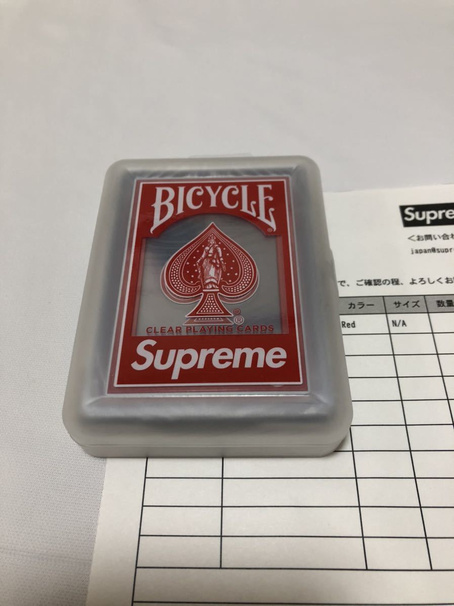2020AW Bicycle Clear Playing Cards Supreme(シュプリーム)｜売買されたオークション情報、yahooの ...