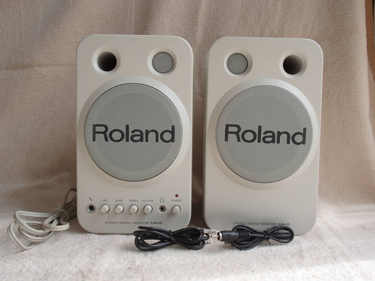 Roland マルチメディアスピーカー MA-8 音出し完動品 接続コード付き(モニタースピーカー)｜売買されたオークション情報、yahooの ...
