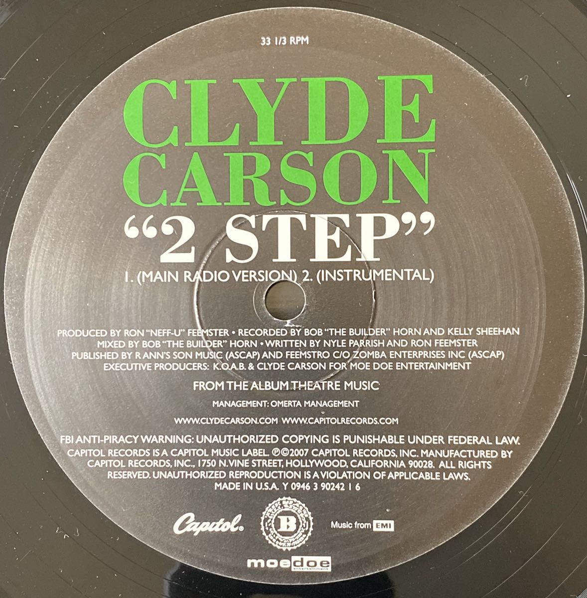 Clyde Carson 2 Step The Team Game Ron Neff-U Feemster Dr. Dre Nas Jay-Z ...