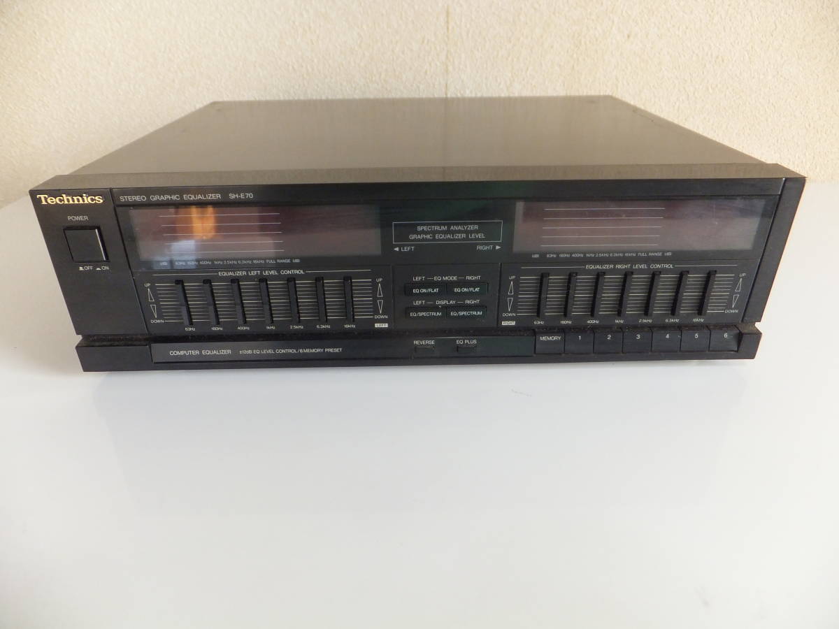 ジャンク 通電可 Technics テクニクス ステレオグラフィックイコライザー SH-E70 STEREO GRAPHIC EQUALIZER SH-E70(イコライザー)｜売買された ...