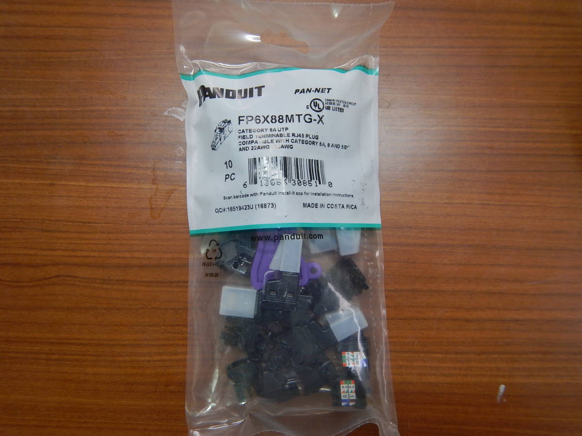 PANDUIT FP6X88MTG－X 簡単プラグ Cat6A パウンドイット RJ－45 GIGA(その他)｜売買されたオークション情報 ...