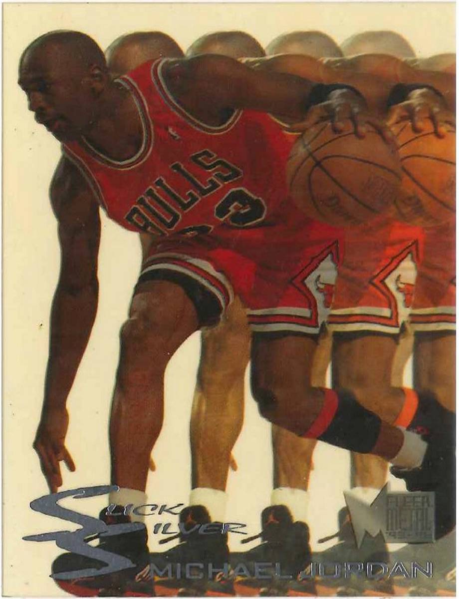 1995 FLEER Metal Michael Jordan Slick Silver マイケル ジョーダン スリック シルバー インサート ...