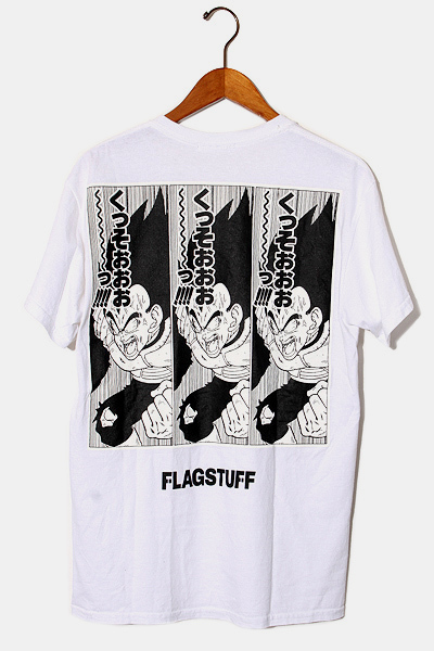 19AW FLAGSTUFF フラグスタフ × ドラゴンボールZ Vegeta Tee ベジータ Tシャツ M WHITE ホワイト 19AW-FS×DB-08 /(その他)｜売買された ...