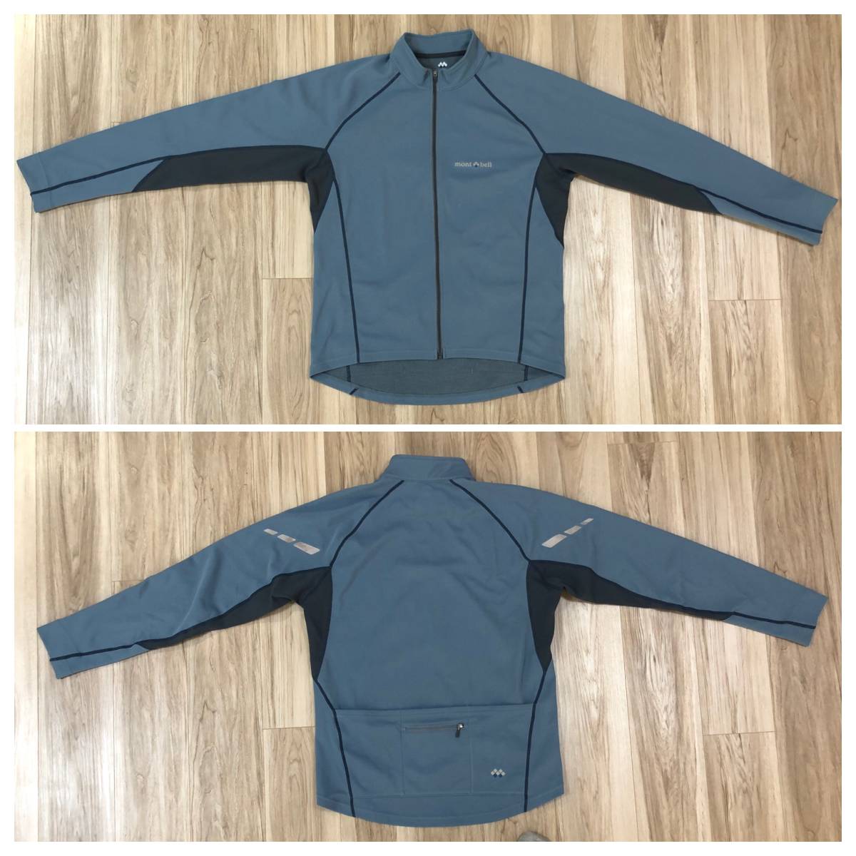 送料198円★モンベル L メンズ ジオライン3Dサーマル 冬用サイクルジャケット 保温 速乾 サイクルジャージ 4ポケット mont ...