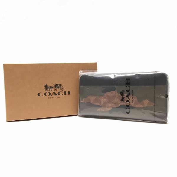 コーチ COACH カッコいい 長財布 ラウンドジップ 迷彩 カモフラ 袋付 箱付 C26-007(男性用財布)｜売買されたオークション情報、yahooの商品情報をアーカイブ公開 ...
