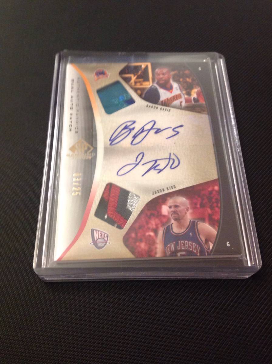 激レア 06-07 SP Game Used Jason Kidd Baron Davis SP Dual Jersey Patch auto ...