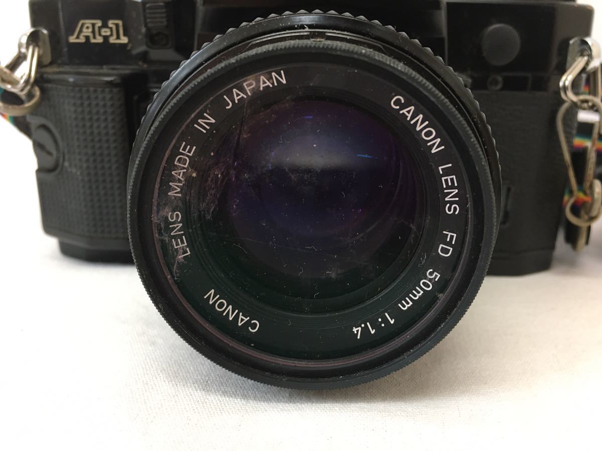 U445 Canon キャノン A-1 ボディ CANON LENS FD 50mm 1：1.4 動作未確認の為ジャンク(キヤノン)｜売買され ...