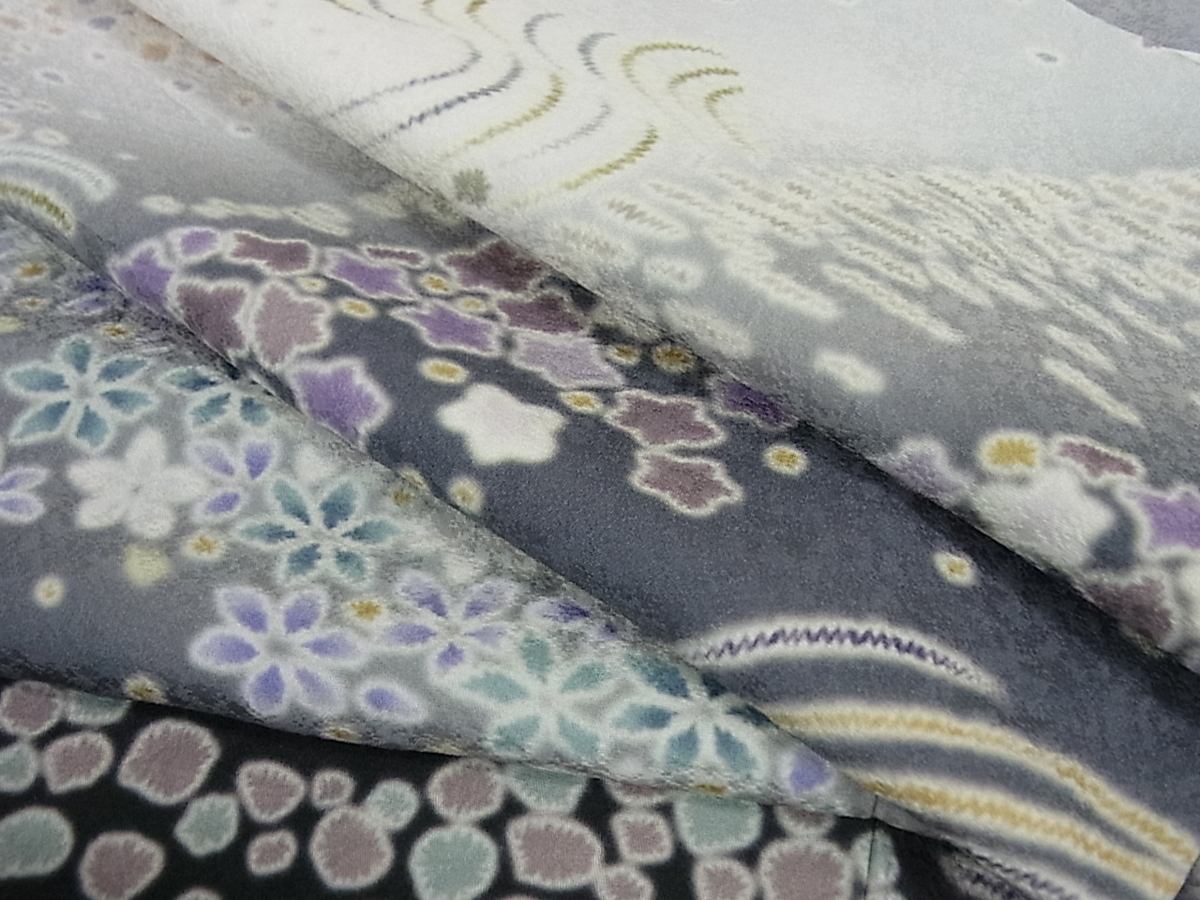 平和屋着物□訪問着 辻が花 絞り 暈し染め ますいわ屋扱い 逸品 未使用