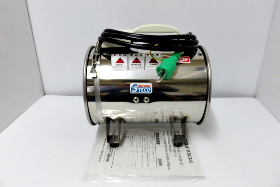 徳山 保管品 サンキテクノス 送風機 軽量型ポータブルファン PF-201Y 単相100V 125W 225φ 1633 ...