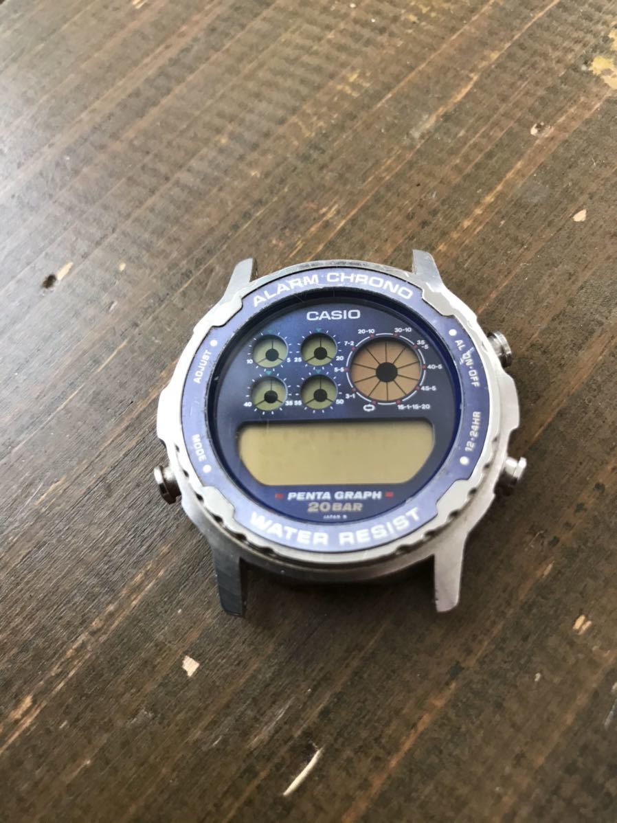 レア アンティークデジタル CASIO PENTA GRAPH ブルー文字盤 DW-7200(カシオ)｜売買されたオークション情報、yahoo ...