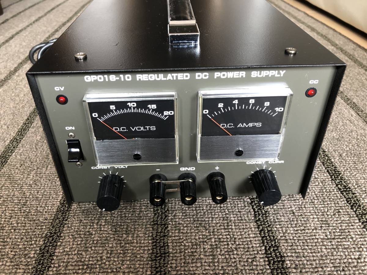 大容量 高砂製作所 GP016-10 シリーズレギュレータ方式 定電圧/定電流直流電源 安定化電源/パワーサプライ16V10A GP016 ...