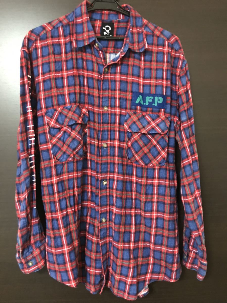A.F.P. × ACT リメイク ネルシャツ シガちゃん TRASH BREEDS TRASH OLEDICKFOGGY クラストパンク ...