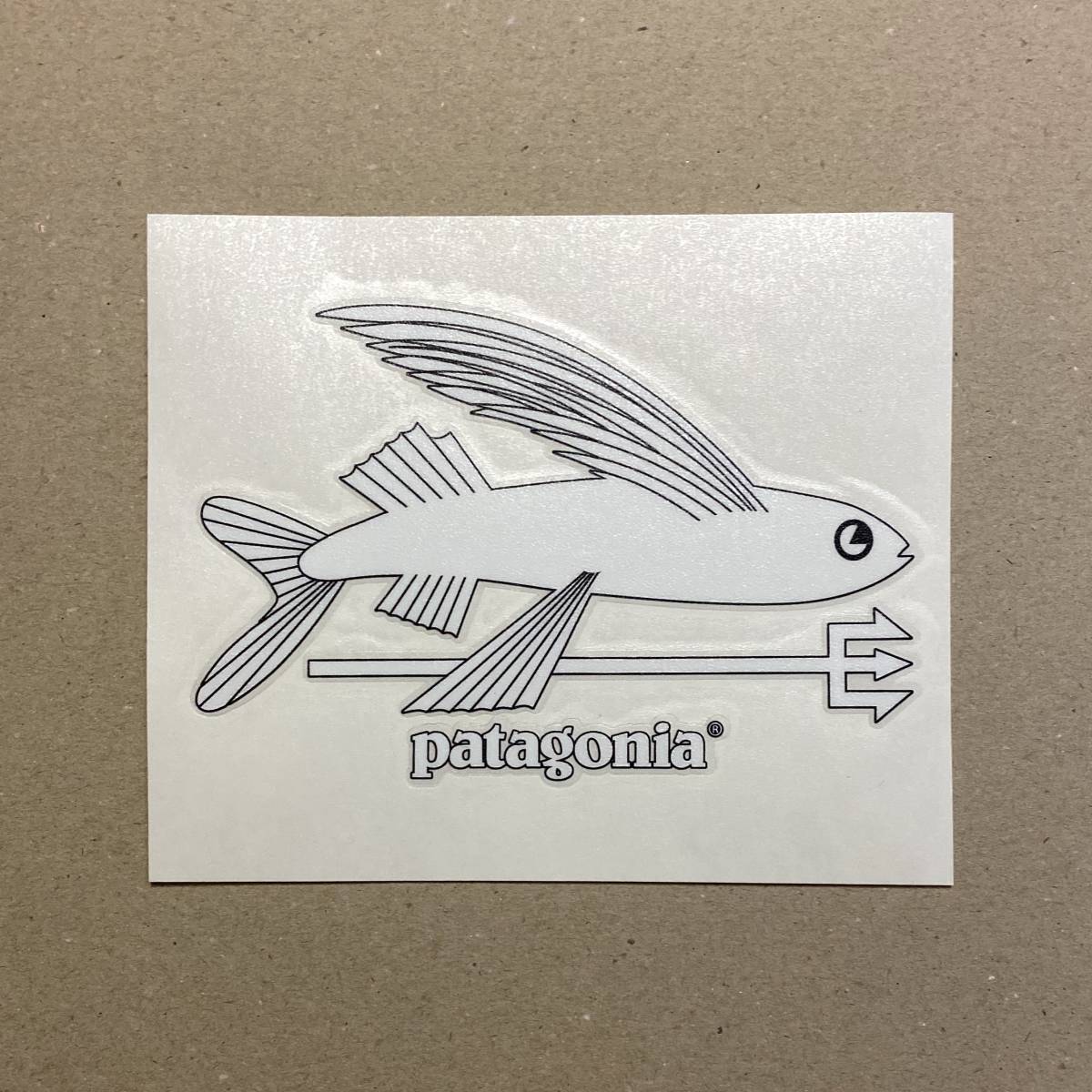 パタゴニア FCD Surfboards ステッカー S ホワイト white patagonia flying fish フライング ...