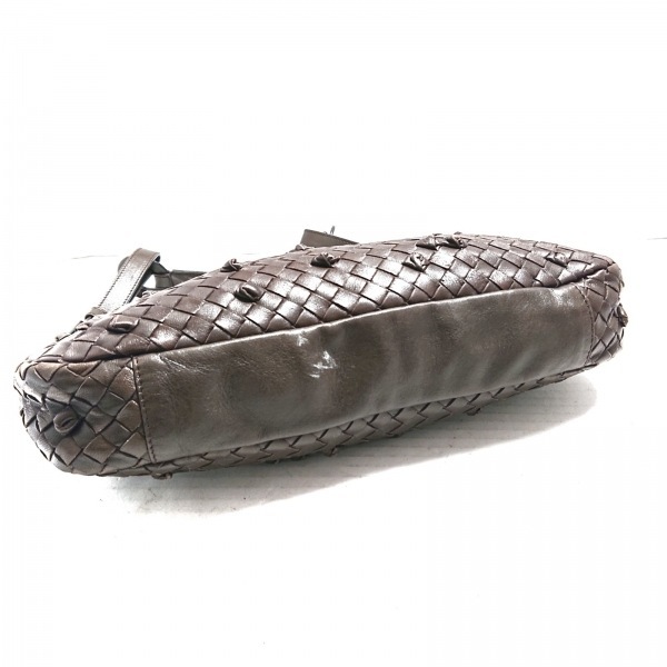 ボッテガヴェネタ BOTTEGA VENETA ショルダーバッグ 133507 イントレチャート レザー ダークブラウン バッグ(かばん ...