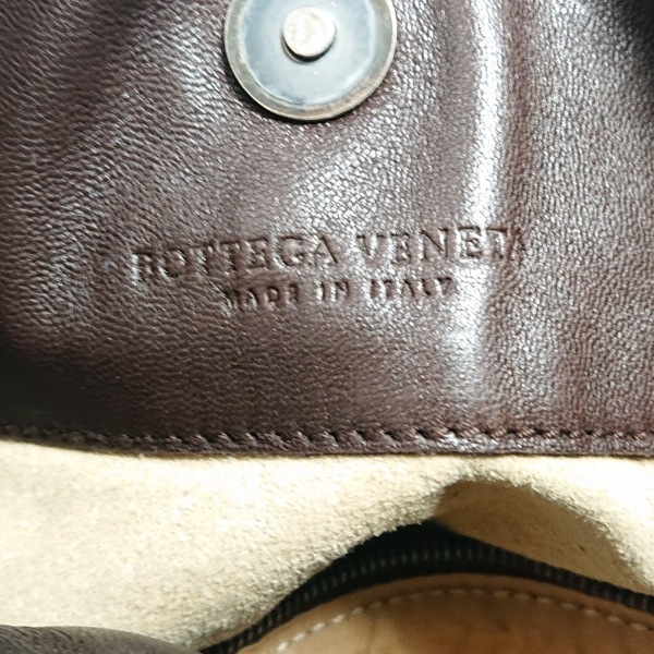 ボッテガヴェネタ BOTTEGA VENETA ショルダーバッグ 133507 イントレチャート レザー ダークブラウン バッグ(かばん ...
