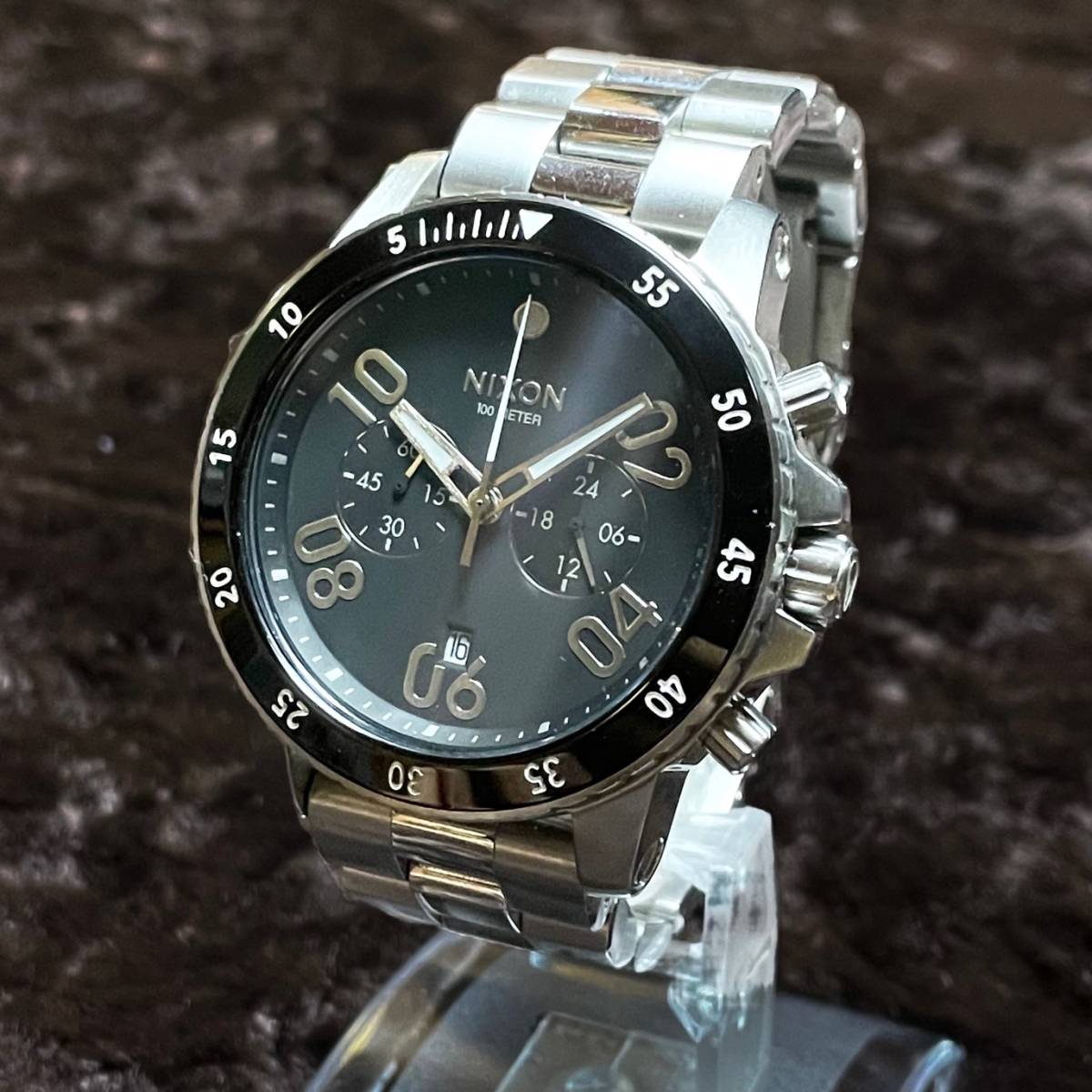 ニクソンNIXON腕時計THE RANGER CHRONOレンジャークロノ シルバー×ブラック(ニクソン)｜売買されたオークション情報 ...