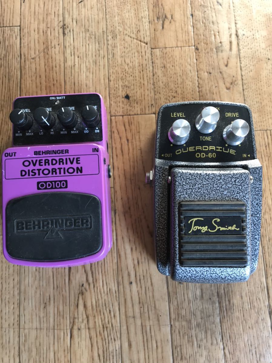 ベリンガー BEHRINGER OVERDRIVE DISTORTION OD100 トニースミス OD-60 OVERDRIVE ...