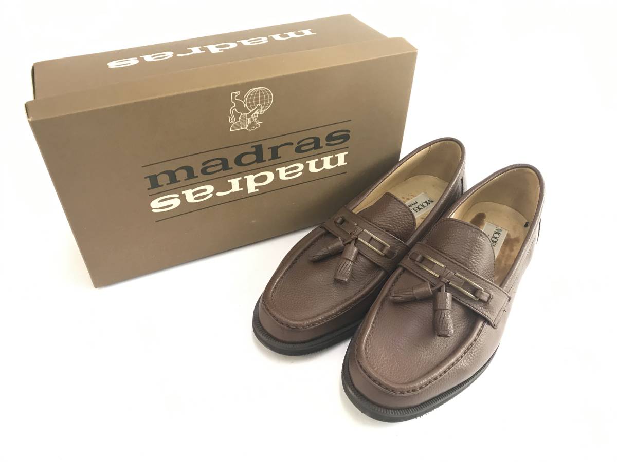 madras MODELLO マドラス モデロ 24EEE タッセルローファー ブラウン 茶 箱付(24.0cm以下)｜売買されたオークション情報、yahooの商品情報をアーカイブ公開 ...
