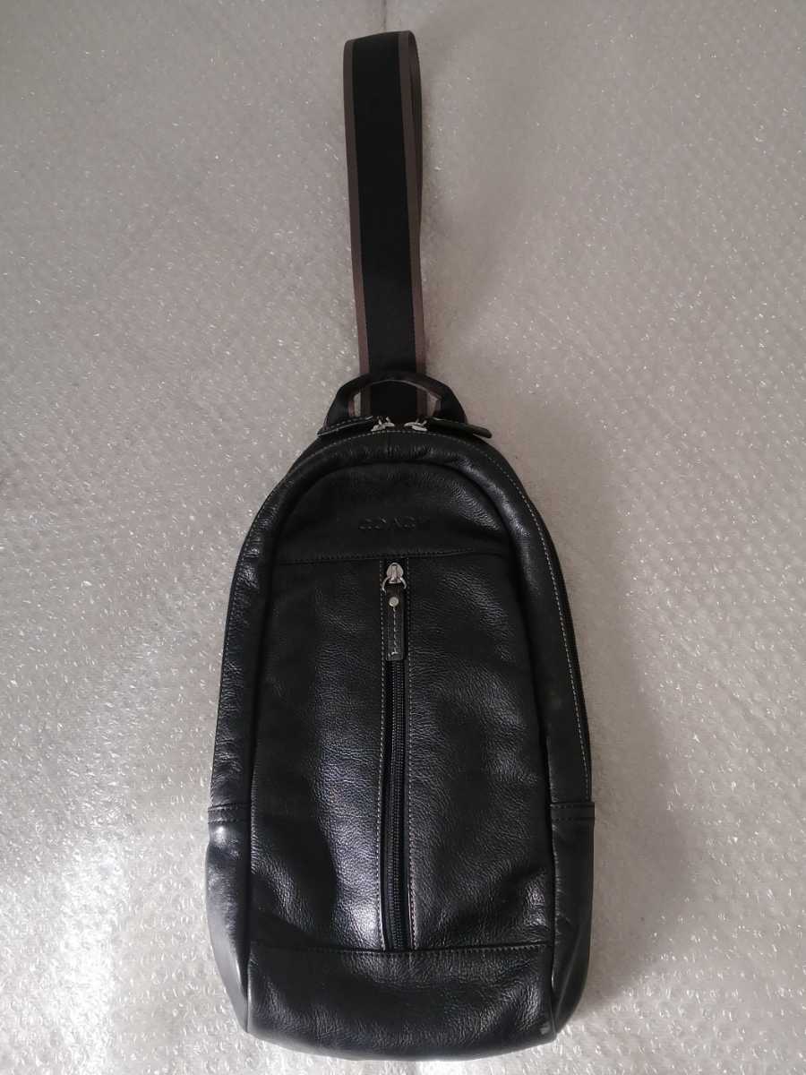 COACH コーチ ボディバッグ ショルダーバッグ ブラック wjk AKM junhashimoto SHELLAC 5351プールオム(ボディバッグ)｜売買されたオークション情報 ...