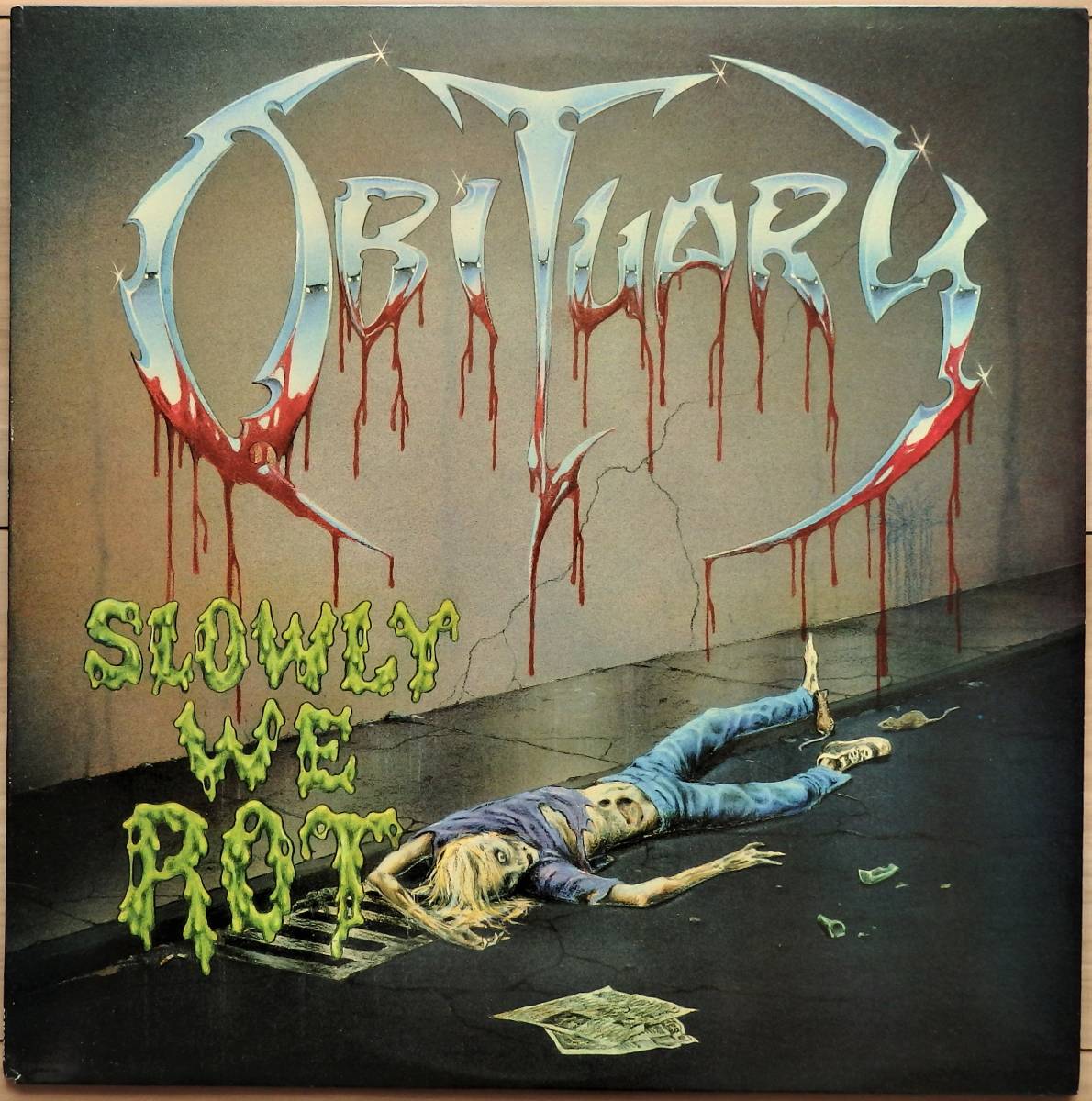 1989年1st/USデスメタル超名盤/ 入手困難USオリジナルRC盤 OBITUARY/Slowly We Rot(一般)｜売買された ...