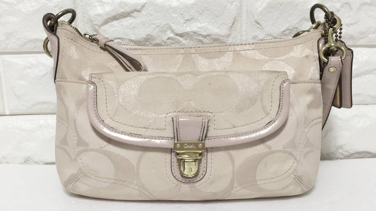 no3726 COACH コーチ 22449 2way シグネチャー ショルダー バッグ(ハンドバッグ)｜売買されたオークション情報 ...