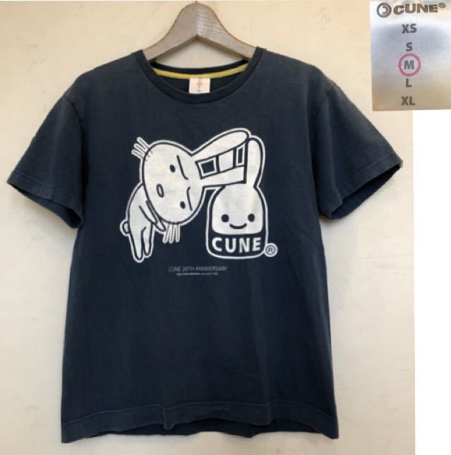 CUNE キューン 20周年記念アニバーサリー半袖プリントTシャツM ネイビー ウサギプリント 半袖カットソー(イラスト、キャラクター)｜売買されたオークション情報、yahooの商品情報を ...