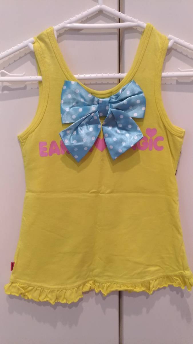 アースマジック マフィー タンクトップ サイズ140 130 黄色 後ろリボン 数回着用 女の子 難あり EARTH MAGIC earth magic(その他)｜売買されたオークション情報 ...