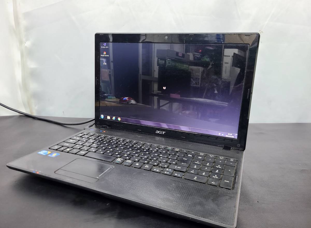 284 acer Aspire 5742 エイサー Win7 CPU：CORE i5-460M-2.53GHz メモリ:2GB HDD：500GB(15インチ～)｜売買されたオークション情報 ...