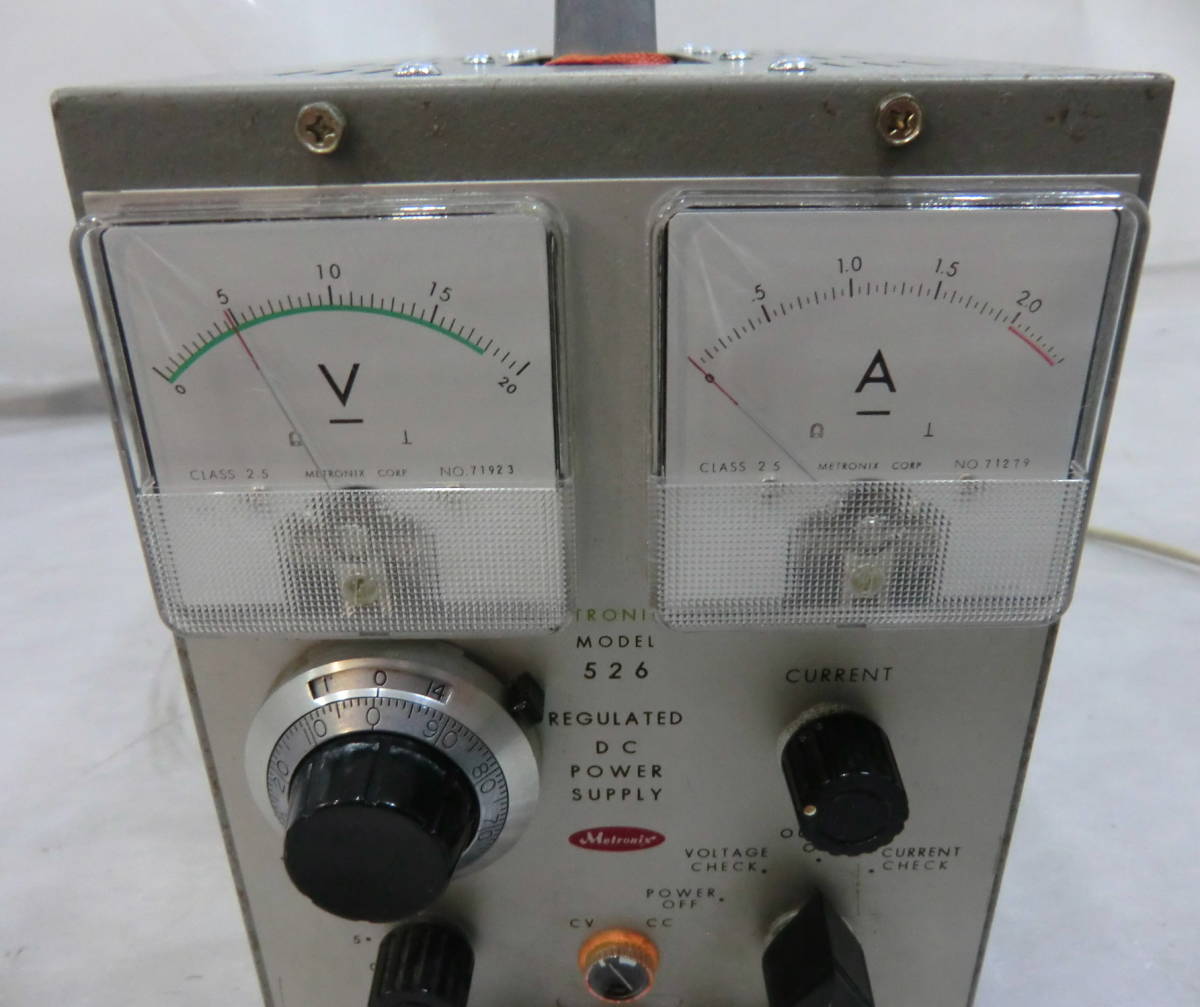 J6 Metronix メトロニクス REGULATED DC POWER SUPPLY 直流安定化電源 526(その他)｜売買された ...