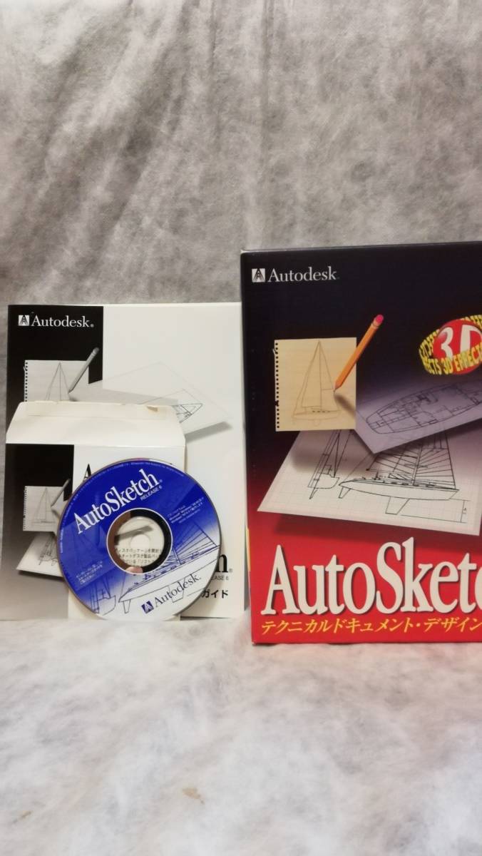 CADソフト オートデスク AutoSketch リリース6 Windows98/95/NT4.0 DOS/V PC-98 箱アリ(CAD ...