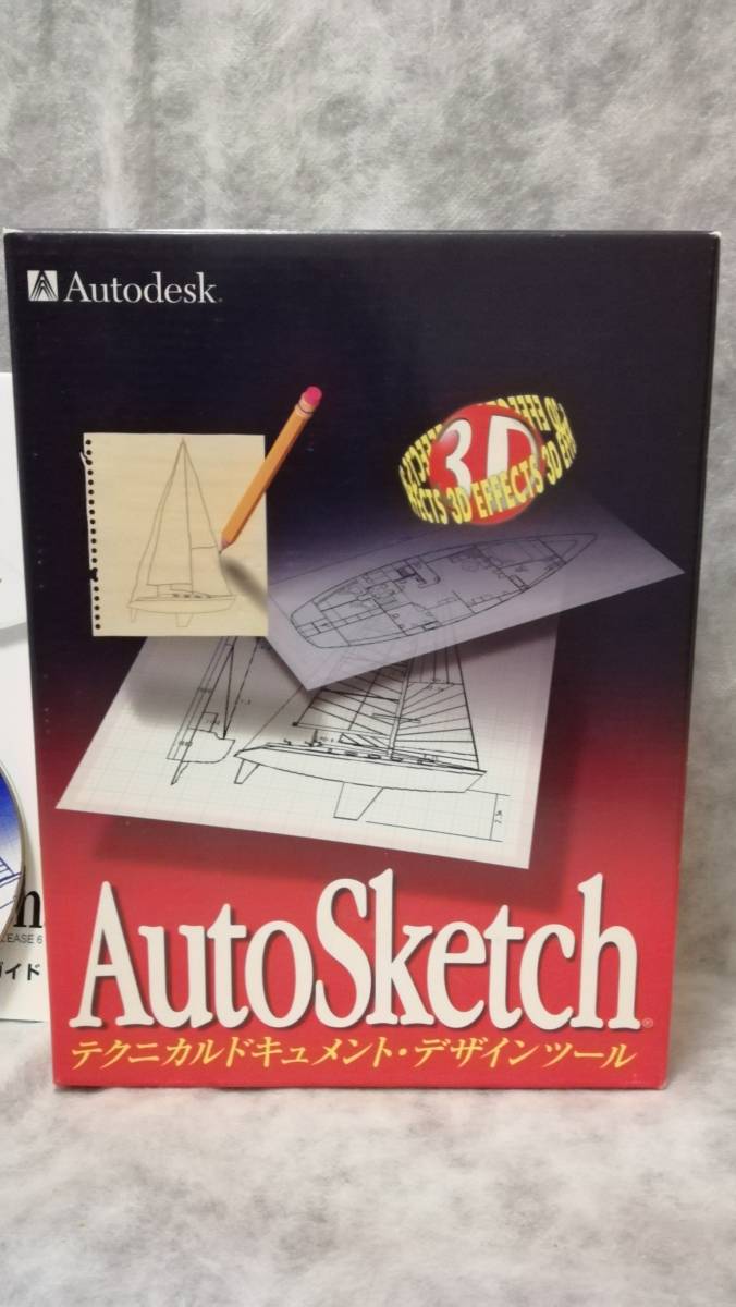 CADソフト オートデスク AutoSketch リリース6 Windows98/95/NT4.0 DOS/V PC-98 箱アリ(CAD ...
