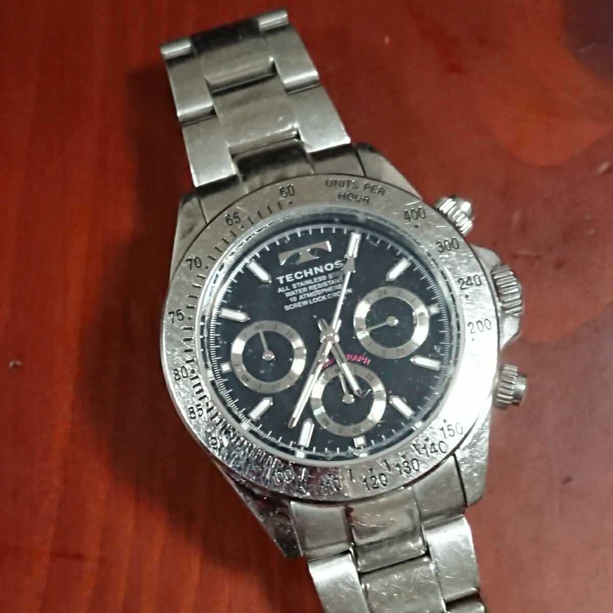 TECHNOS テクノス クロノグラフ クォーツ TSM401(テクノス)｜売買されたオークション情報、yahooの商品情報をアーカイブ公開 - オークファン（aucfan.com）