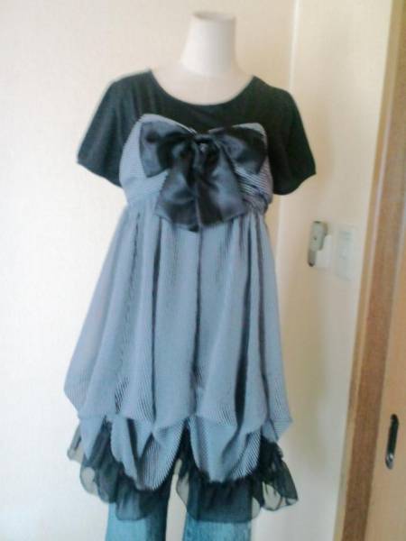 大きいサイズ 胸リボン＆裾変わり 黒ワンピース3L~4L(XLサイズ以上)｜売買されたオークション情報、yahooの商品情報をアーカイブ公開 - オークファン（aucfan.com）