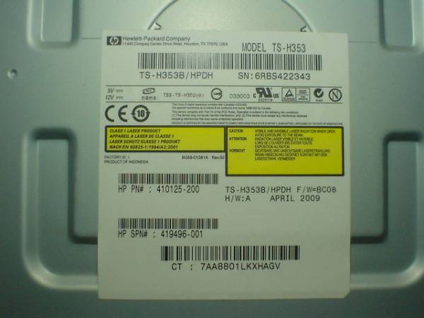 SATA DVD hp TS-H353 注意：ファームウエアSH-D163 化品(Xbox360本体)｜売買されたオークション情報、yahoo ...