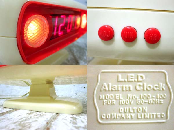 DULTON/ダルトン スペースエイジ デジタルアラームクロック(目覚し時計)｜売買されたオークション情報、yahooの商品情報をアーカイブ公開 - オークファン（aucfan.com）