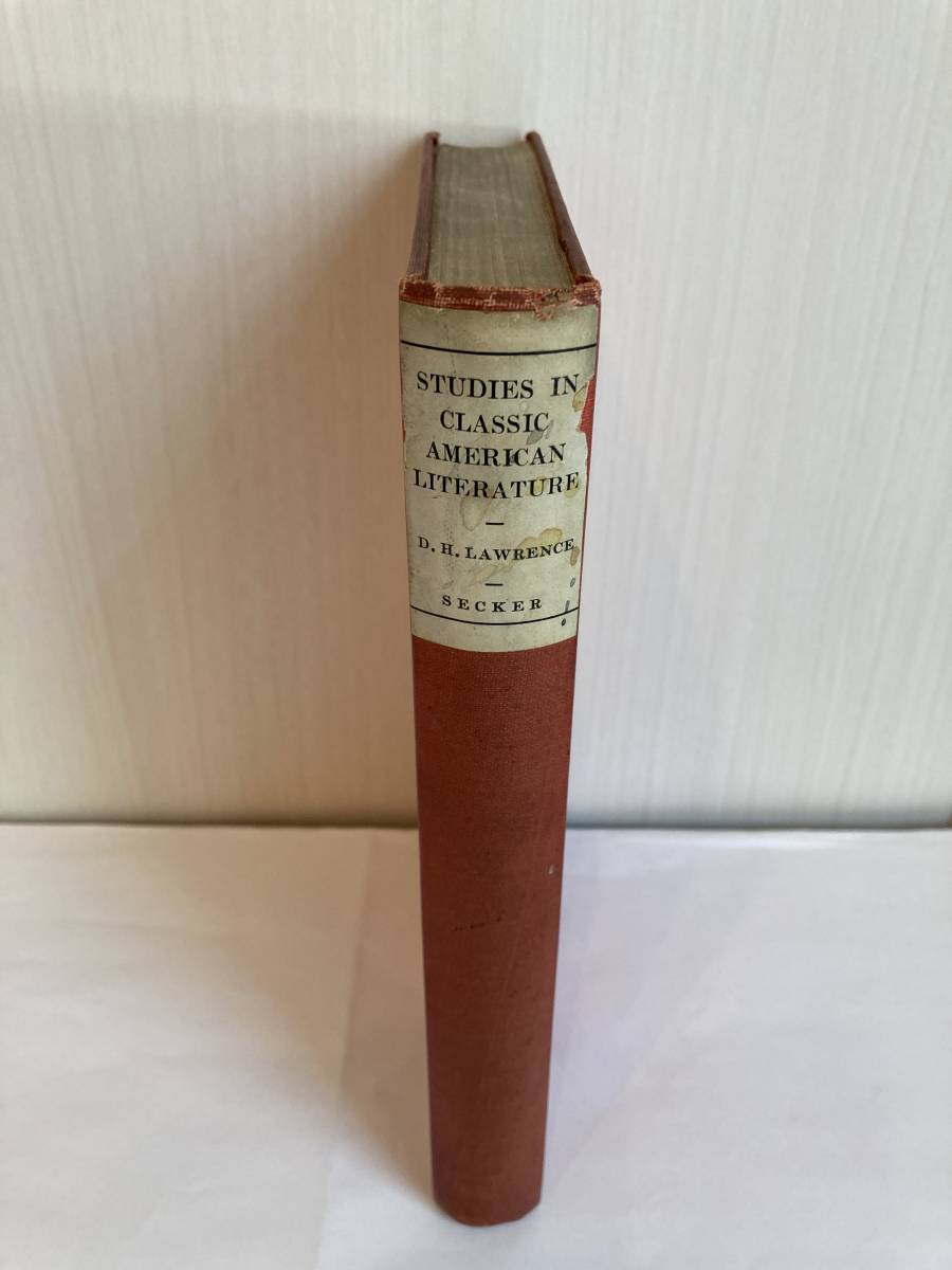 D H ロレンス著 古典アメリカ文学研究 洋書: STUDIES IN CLASSIC AMERICAN LITERATURE. FIRST ...