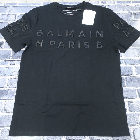 H7 BALMAIN PARIS ロゴ Tシャツ メンズ ブラック サイズ M 高品質 バルマン クルーネック 半袖 TEE 海外(男性用)｜売買されたオークション情報、yahooの商品情報を ...