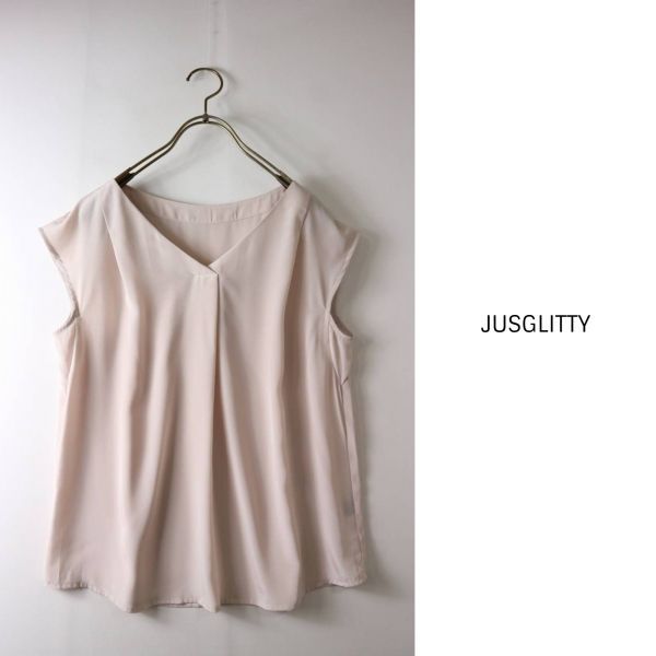 1.3万 ジャスグリッティー JUSGLITTY 洗える フレンチVネックブラウス 2サイズ 日本製 A-O 4236(ジャスグリッティー)｜売買されたオークション情報、yahooの商品情報を ...