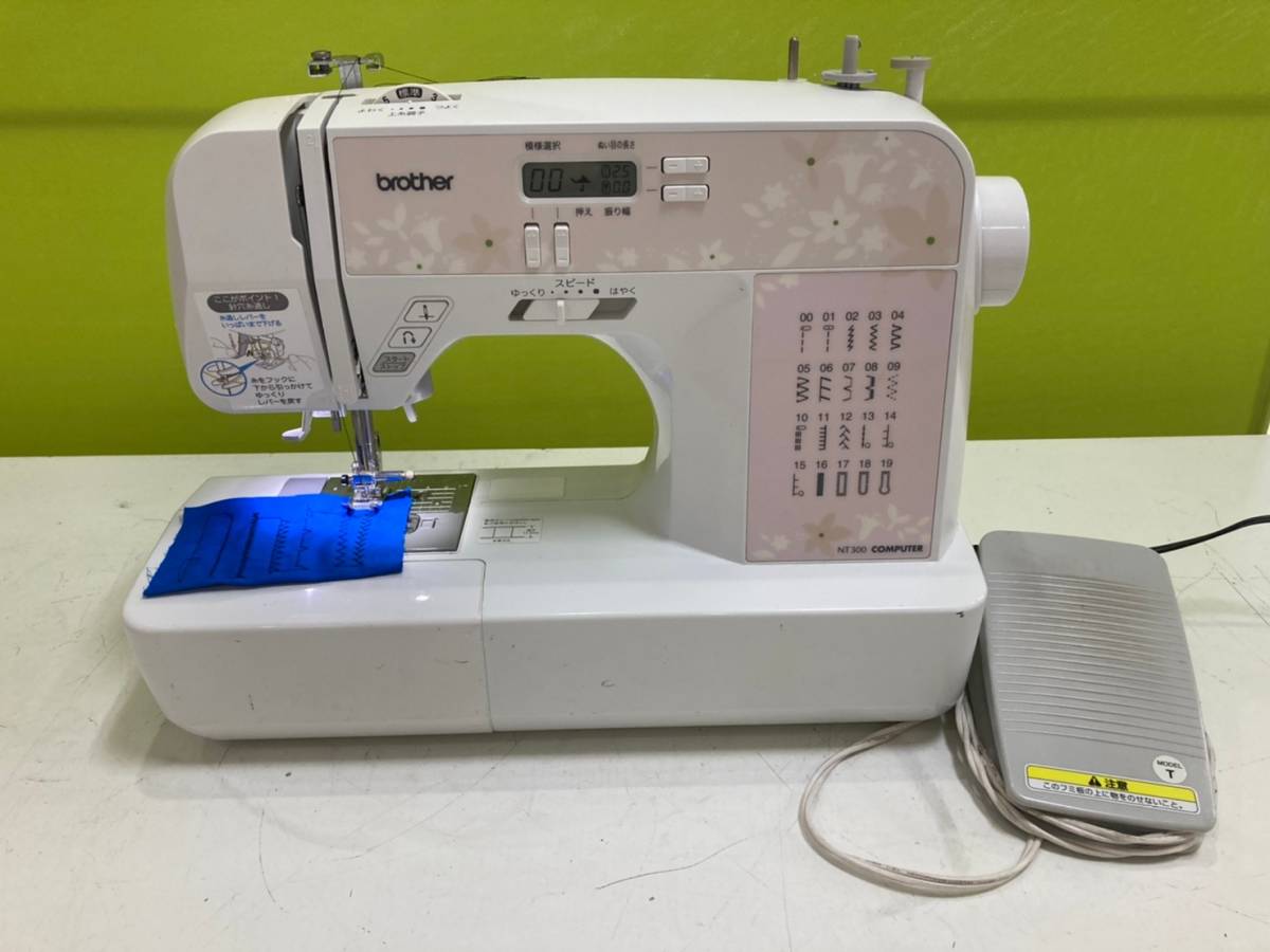 brother ブラザー NT300 COMPUTER Model CPS 4325 通電 試し縫い確認済み 1円スタート ジャンク品 ...