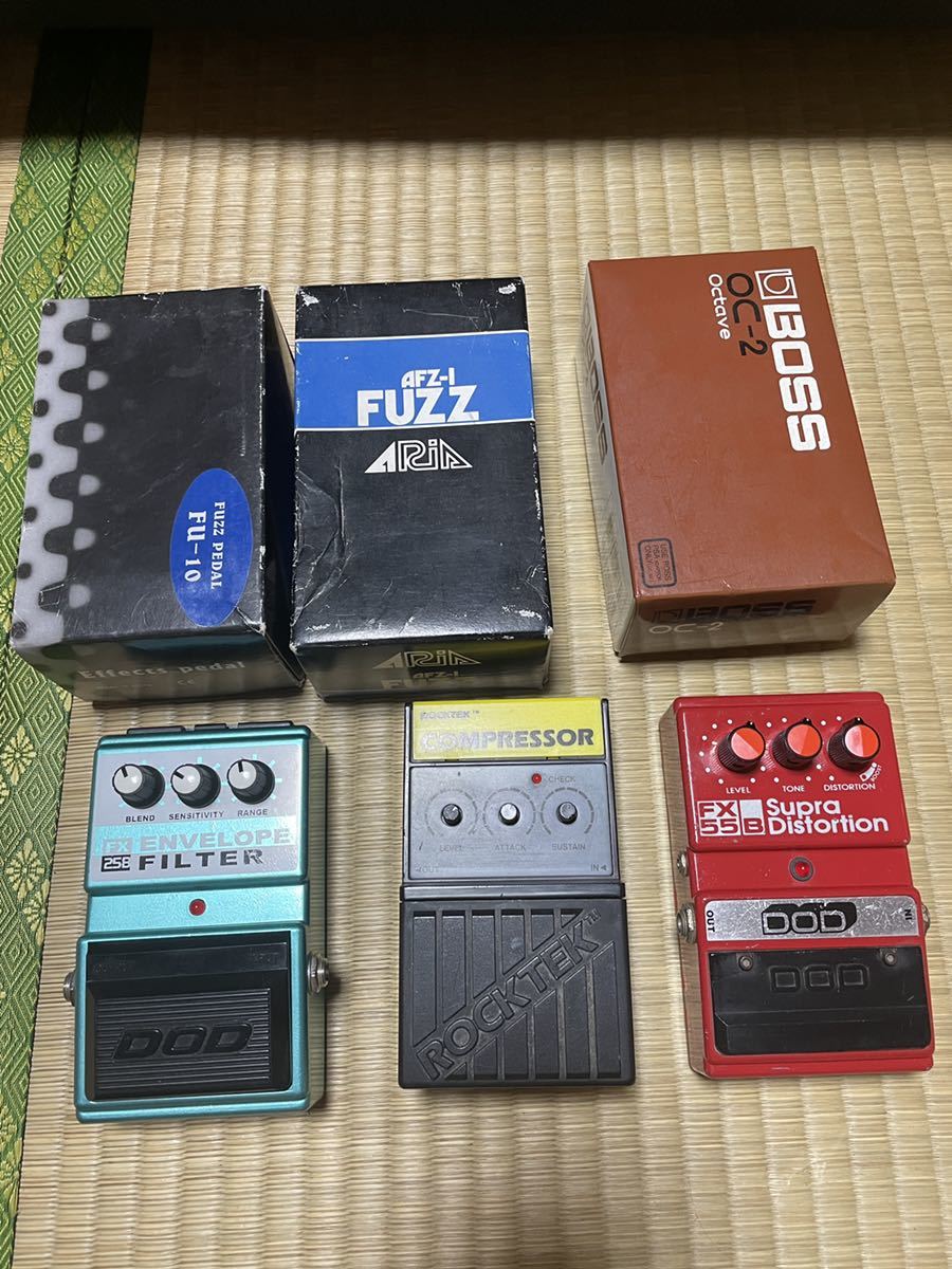 ALBER FU 10 FUZZ ARIA AFZ 1 BOSS OC2 DOD FX25B FILTER ROCKTEK ...