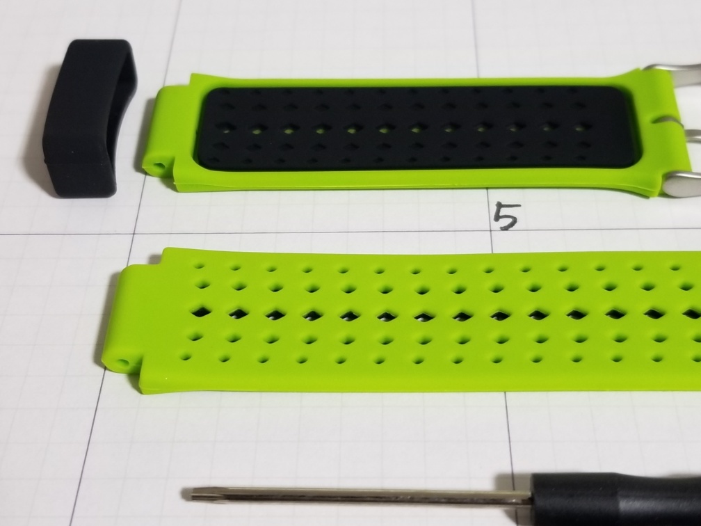 DGB 緑黒 グリーンブラック GARMIN ガーミン シリコン バンド ベルト Foreathlete 220J 230J 235J 735XTJ Foreruner 220 230 235 ...