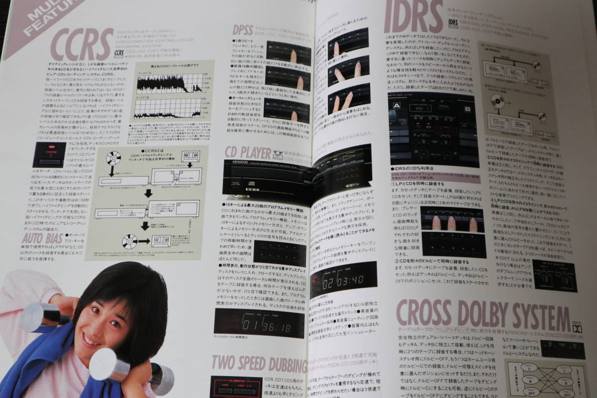 カタログ ケンウッド KENWOOD ROXY CD7/CD3/CD9/CD5/CD1 表紙：富田靖子 1987年 コンポ/オーディオ C3544(オーディオ)｜売買されたオークション情報 ...